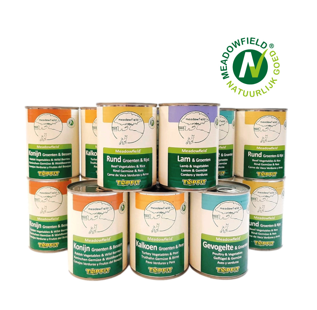Variatie box - Compleet hondenvoer in blik - 15 x 400 gram = 6 kilo